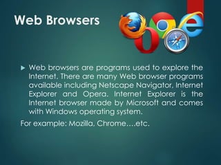 Introduction to internet | PPTX