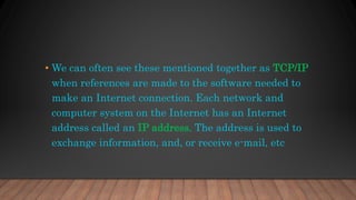 Introduction to internet | PPTX