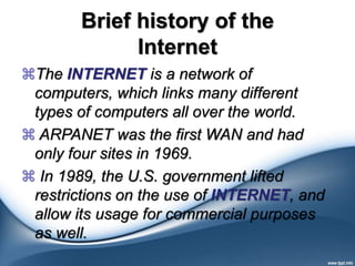 Introduction to internet | PPT