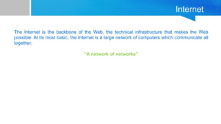 Introduction to Internet POWERPOINT PRES | PPT