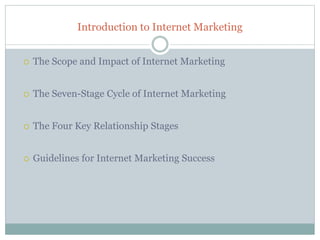Introduction to internet marketing | PPTX