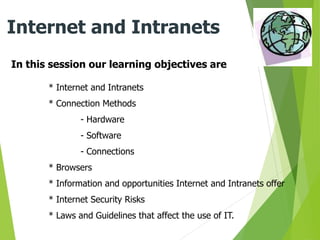 Introduction to Internets and Intranets.ppt | Internet for Beginners ...