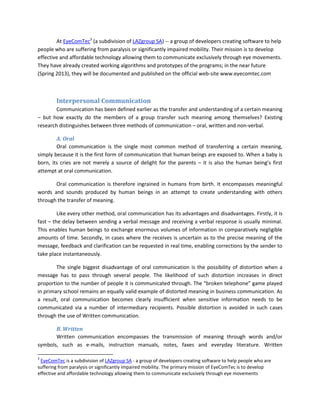 Dr.Kretov Kirill on interpersonal communication methods, process, and barriers. | PDF