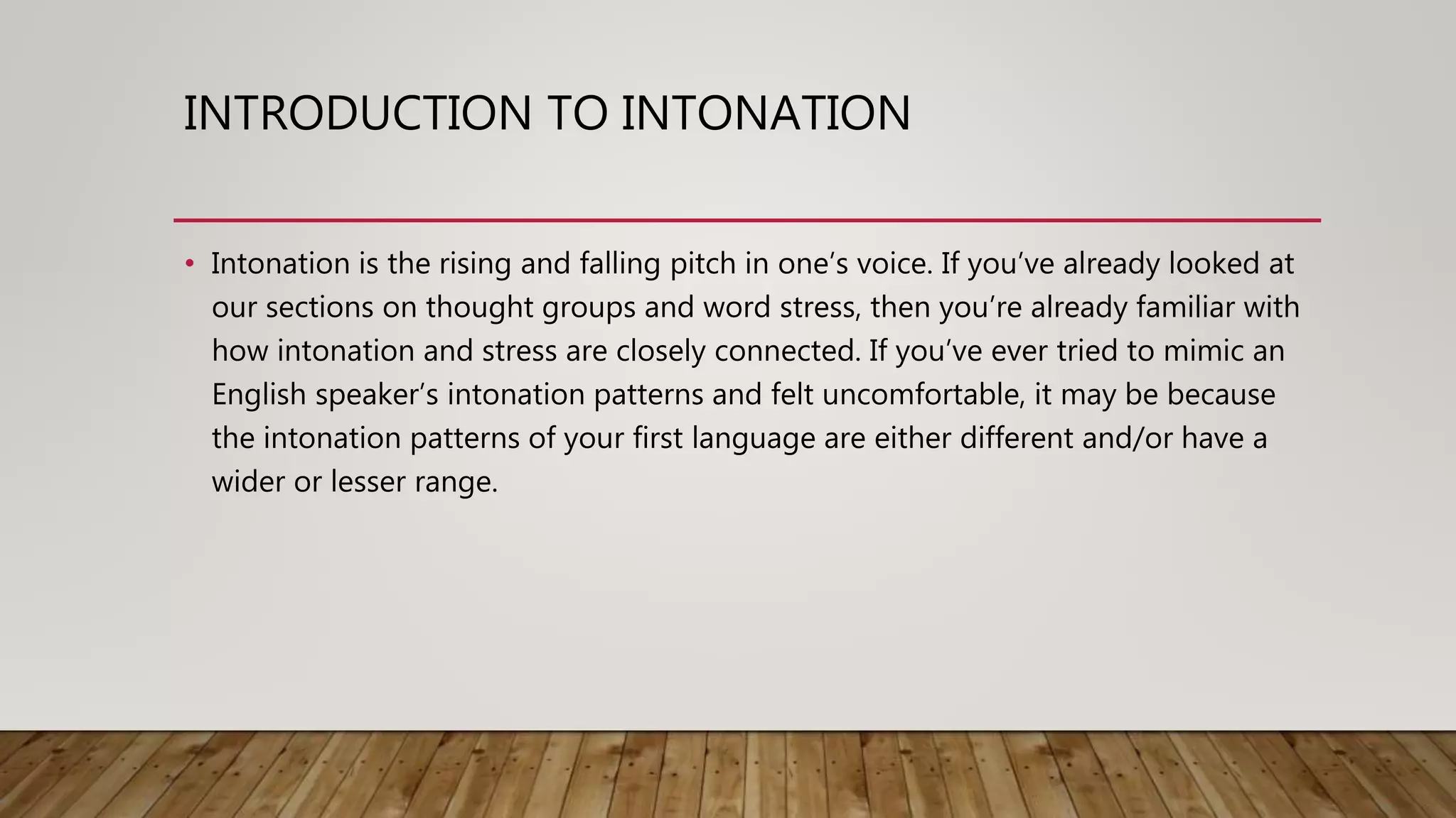 Introduction to intonation-Ali KAYA | PPTX
