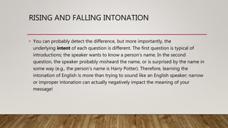 Introduction to intonation-Ali KAYA | PPTX