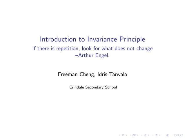 Introduction to Invariance Principle | PDF