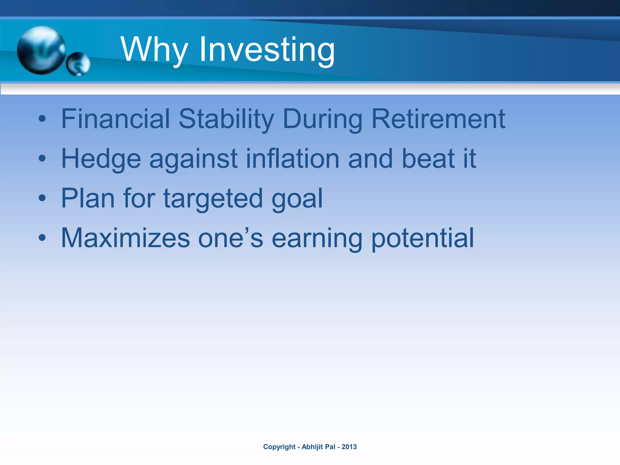 Introduction to investing - for young adults | PPTX