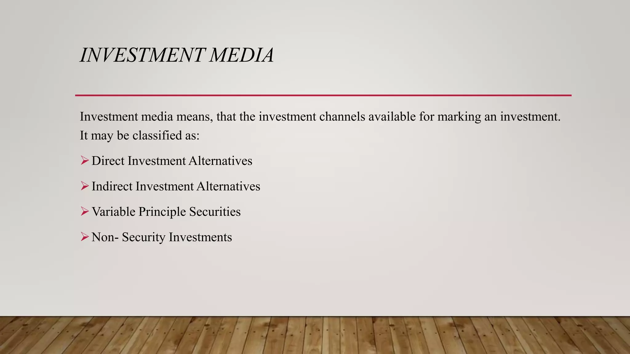Introduction to investment | PPTX