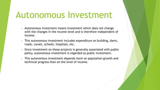 Introduction to investment function. | PPTX