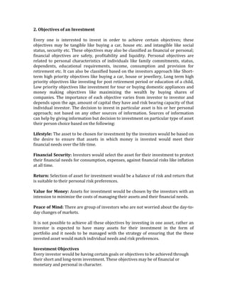 Introduction to Investment Management P. SAI PRATHYUSHA ( PONDICHERRY ...