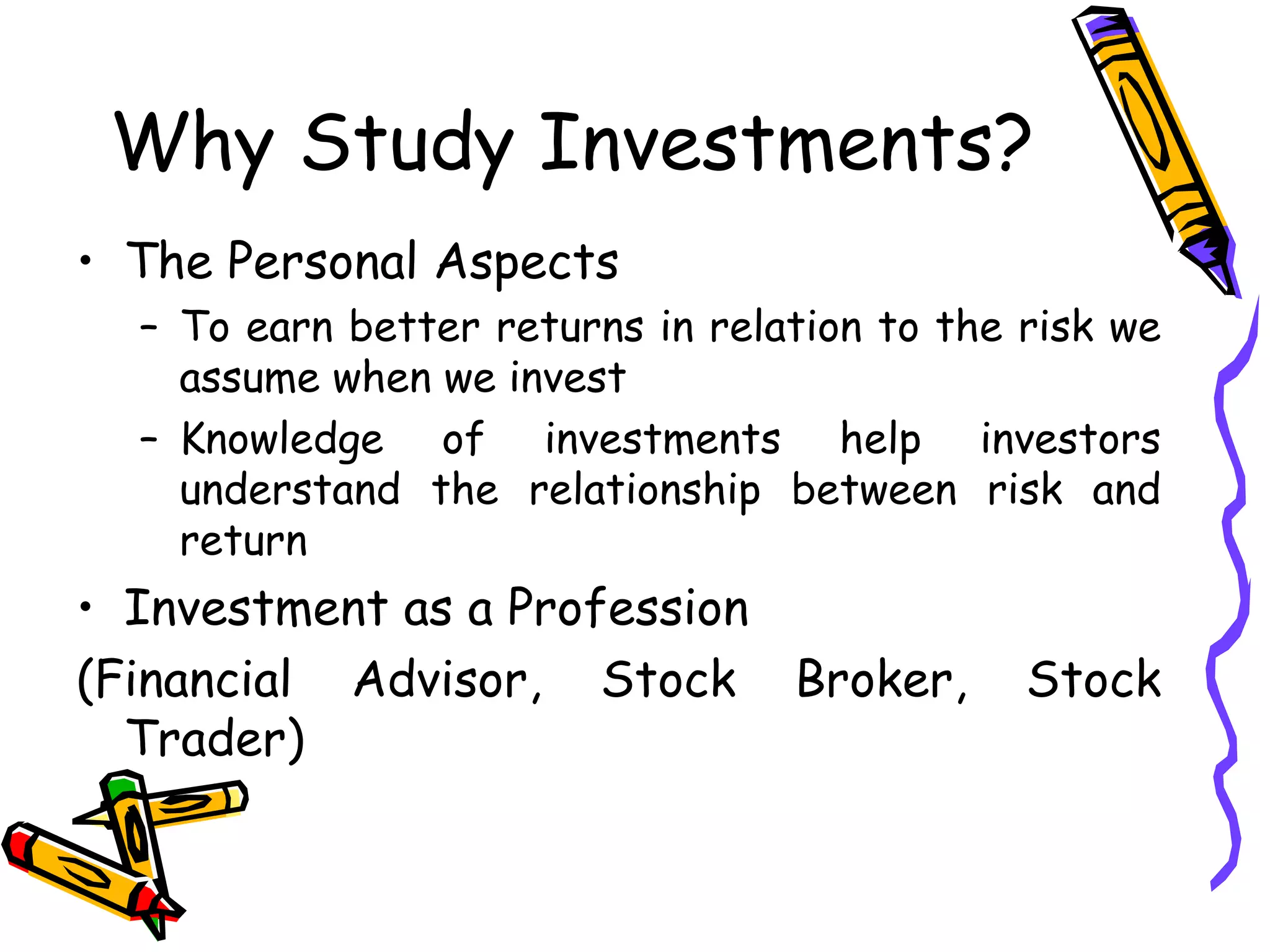 Introduction to Investments | PPT