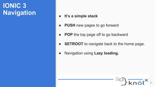 Introduction To Ionic3 | PPT