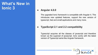 Introduction To Ionic3 | PPT