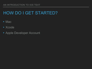 Introduction to iOS | PPTX