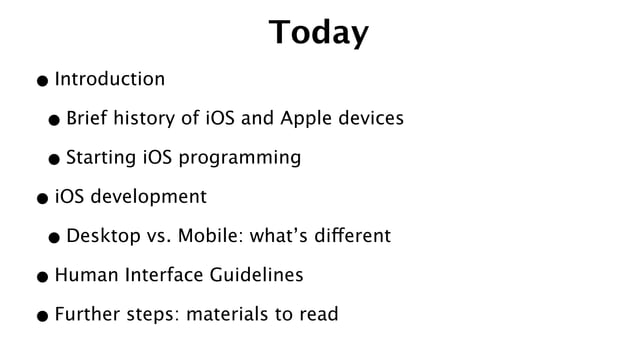 Никита Корчагин - Introduction to Apple iOS Development. | PDF