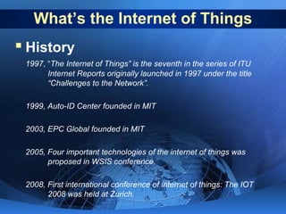 Introduction to internet of things | PPT