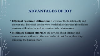 Introduction to IoT, IOT Architecture, IOT devices | PPTX