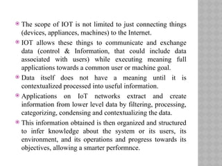 Introduction to Fundamentals of IoT and Applications | PPTX