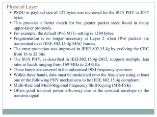 IoT PROTOCOLS IoT Access Technologies Physical and MAC layers, topology ...