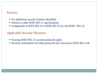 IoT PROTOCOLS IoT Access Technologies Physical and MAC layers, topology and Security of IEEE 802 ...