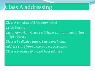 Introduction to ip addressing by kalyan kk | PPTX