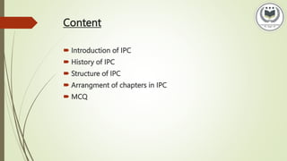 Introduction to IPC and CrPC Part 1 | PPTX