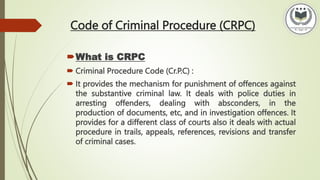 Introduction to IPC and CrPC Part 2 | PPT