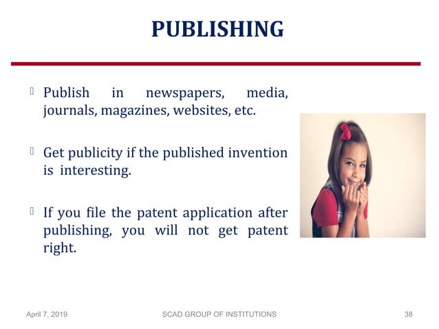 Introduction to IPR, Patent and Design | PPT