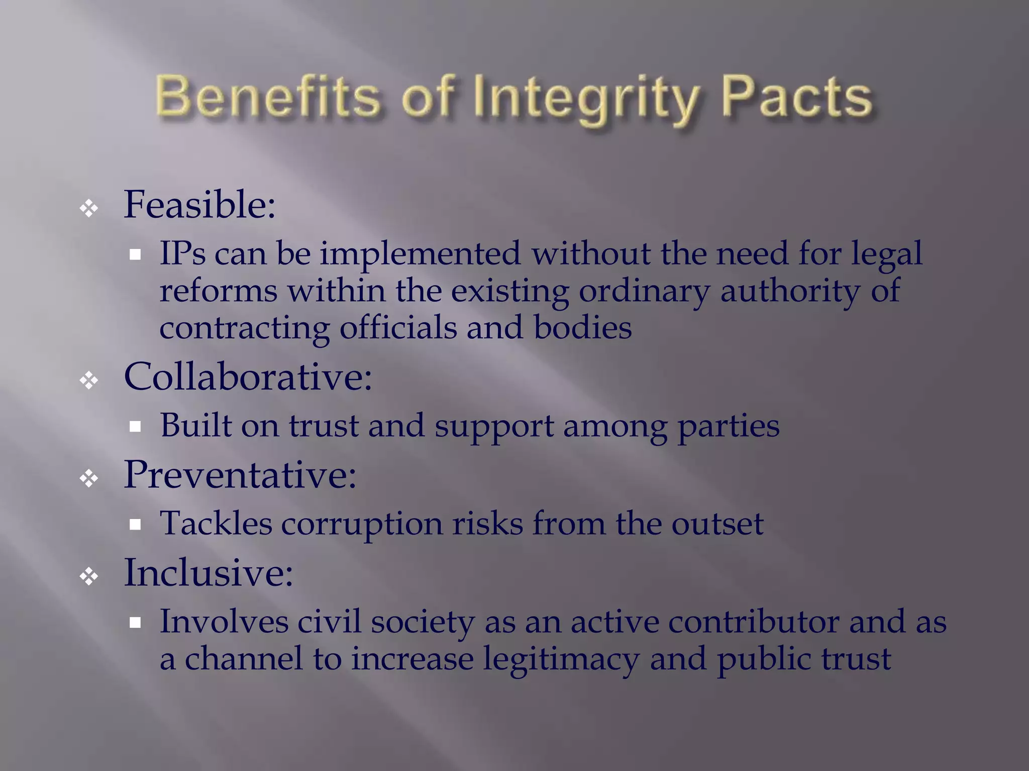 Introduction to Integrity Pacts - A Tool for Countering Corruption in ...