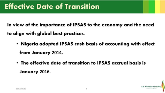Introduction to IPSAS and conceptual framework | PPTX