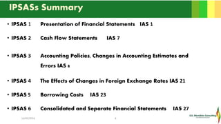 Introduction to IPSAS and conceptual framework | PPTX