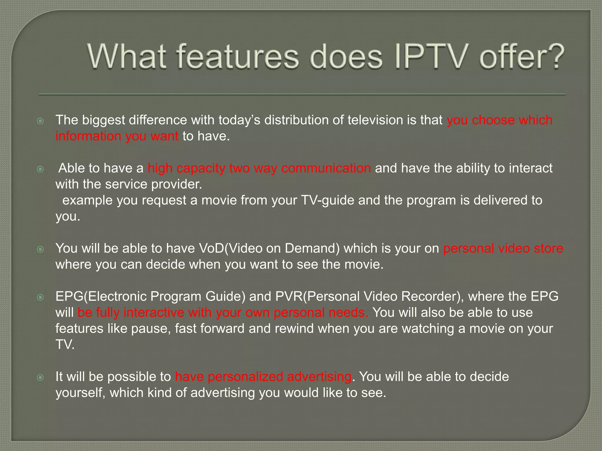 Introduction To Iptv | PPT