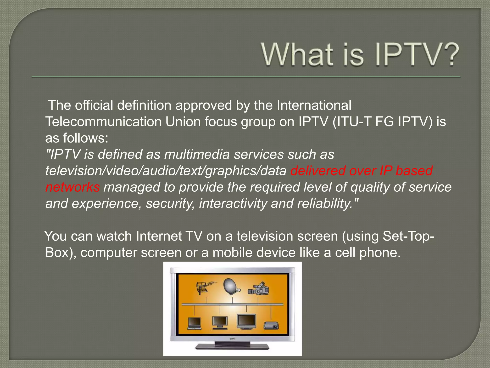 Introduction To Iptv | PPT