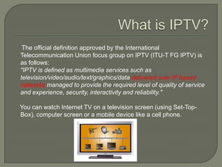 Introduction To Iptv | PPT