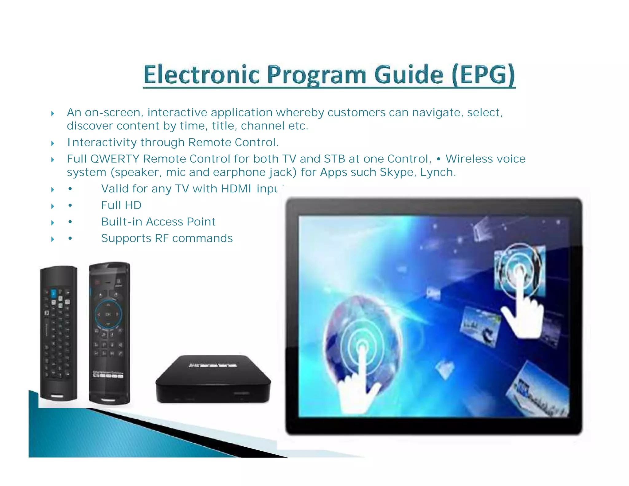 Introduction to iptv solution for hotel apartment mall hospital | PDF
