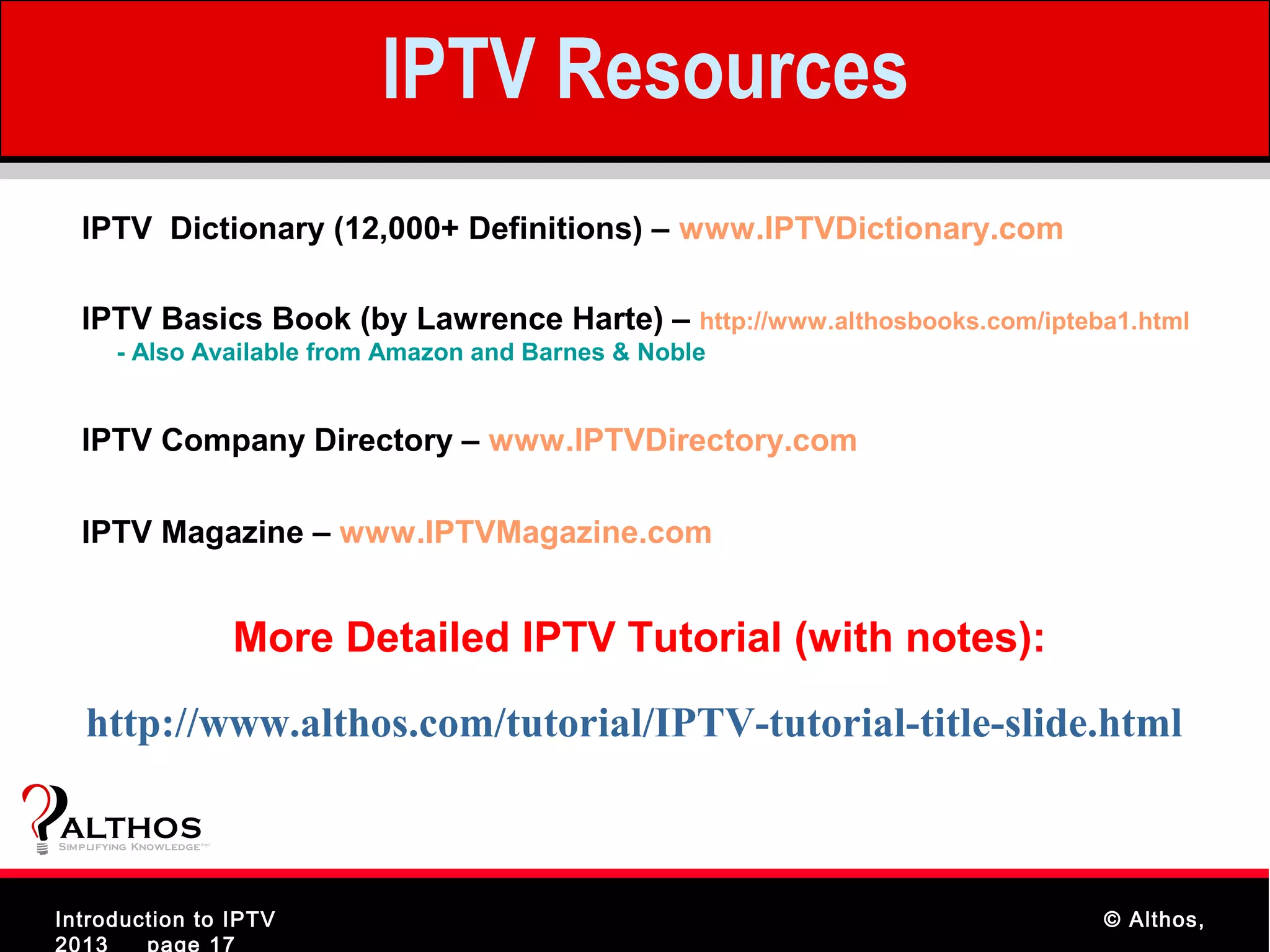 Introduction to IPTV | PPT