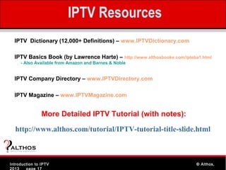 Introduction to IPTV | PPT