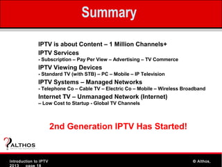 Introduction to IPTV | PPT