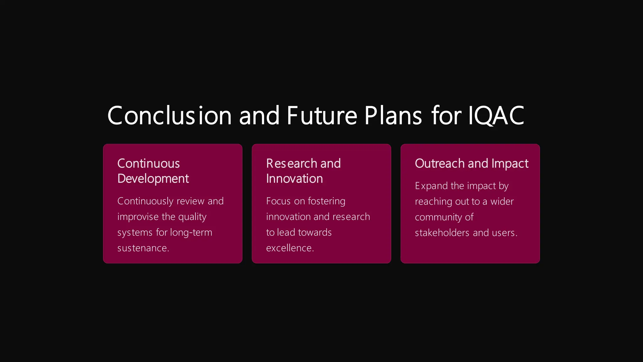 introduction to ⁠Internal Quality Assurance Cell IQAC | PDF