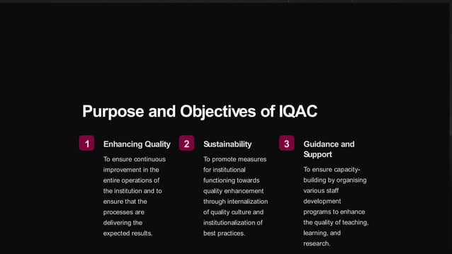 introduction to ⁠Internal Quality Assurance Cell IQAC | PPT | Free Download