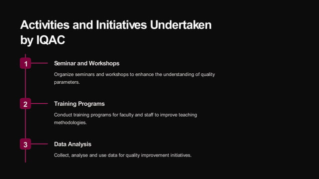introduction to ⁠Internal Quality Assurance Cell IQAC | PDF