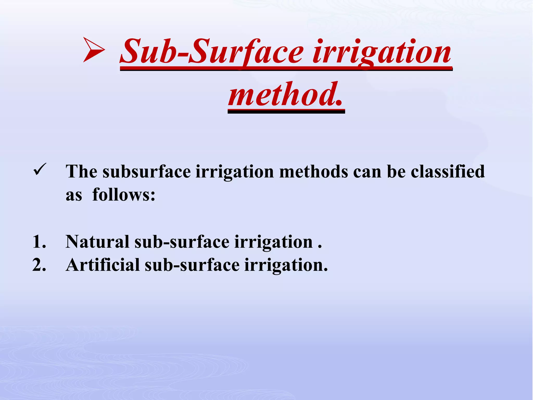 Introduction To Irrigation | PPTX