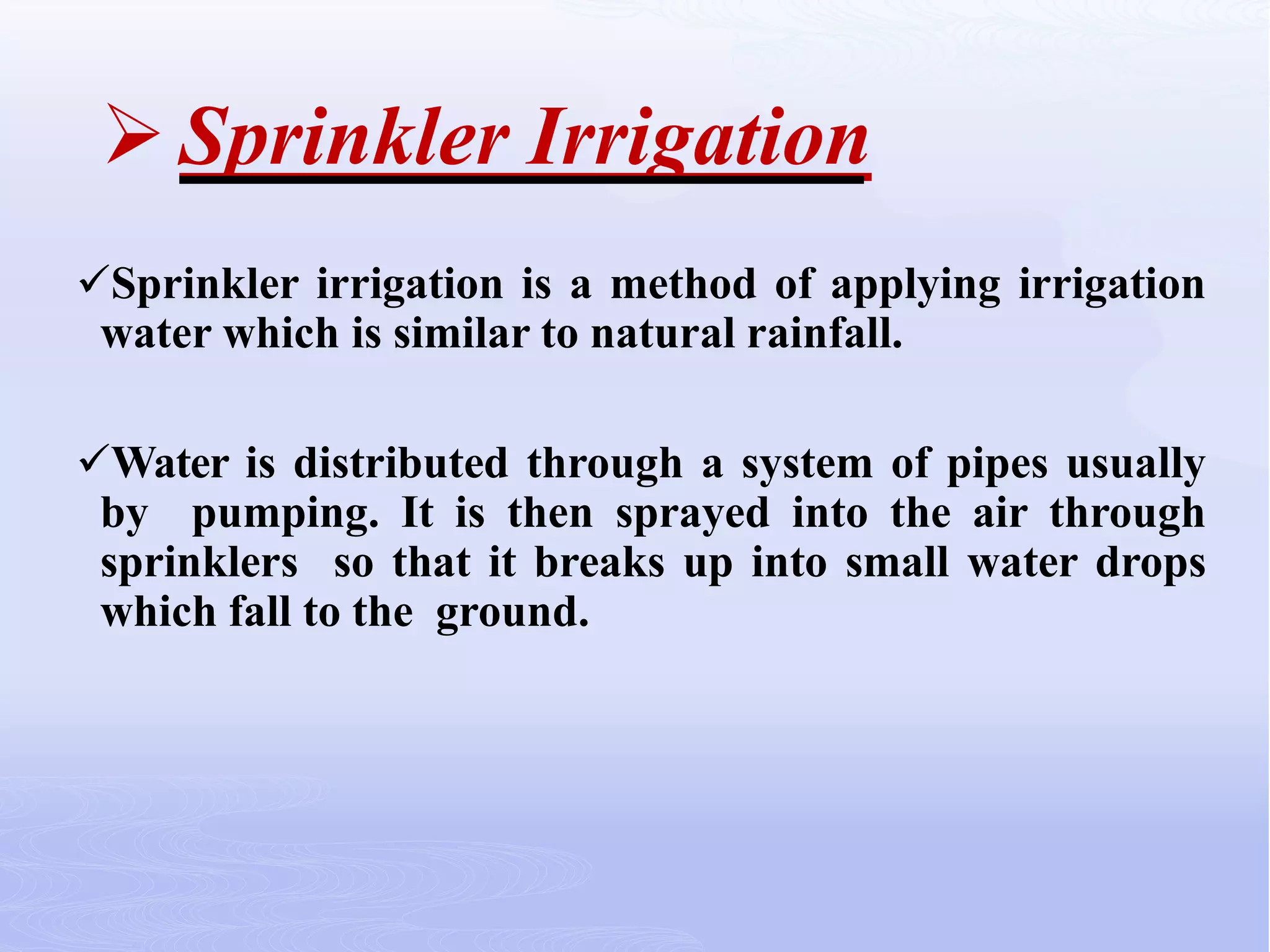 Introduction To Irrigation | PPTX