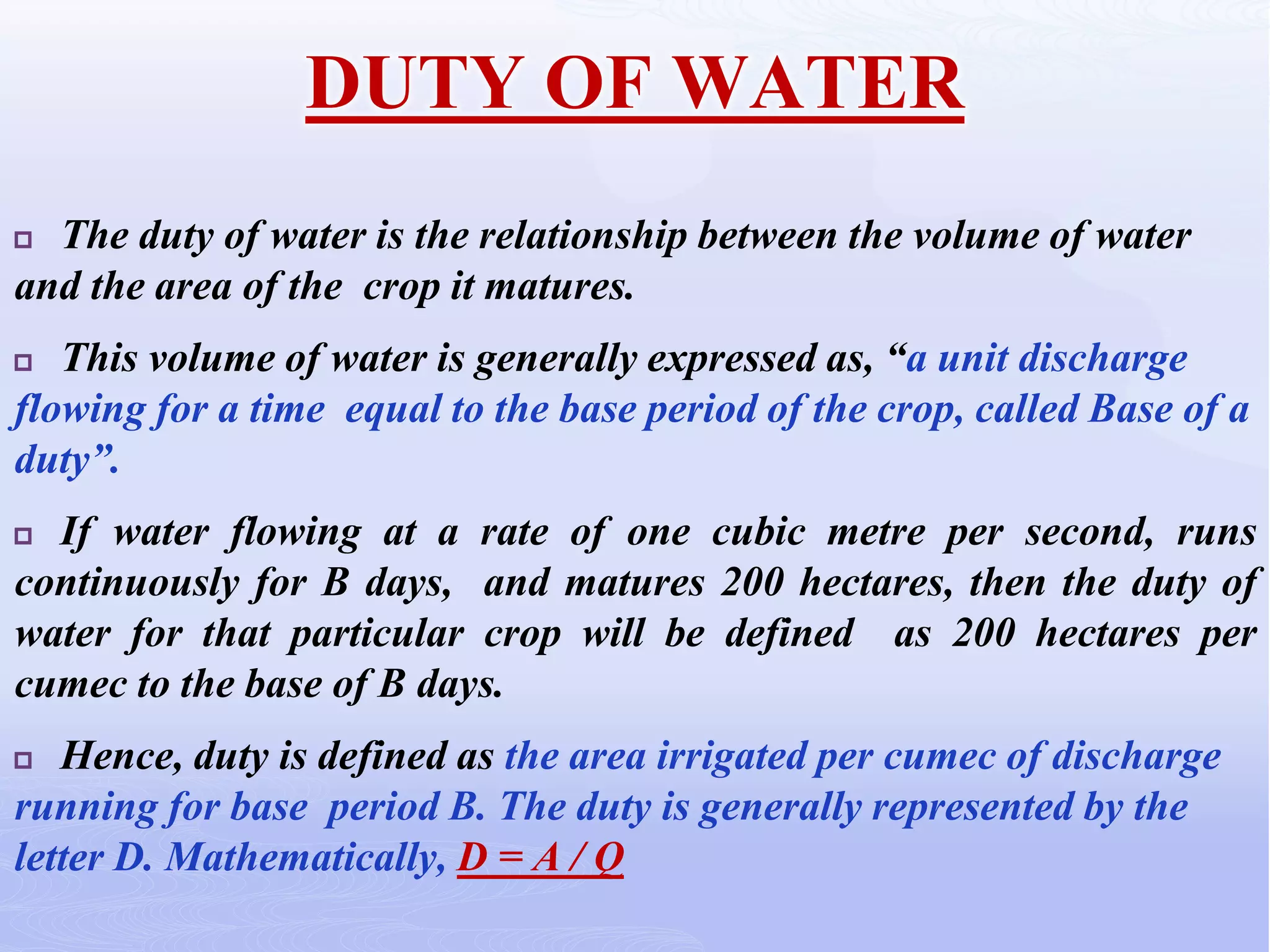 Introduction To Irrigation | PPTX
