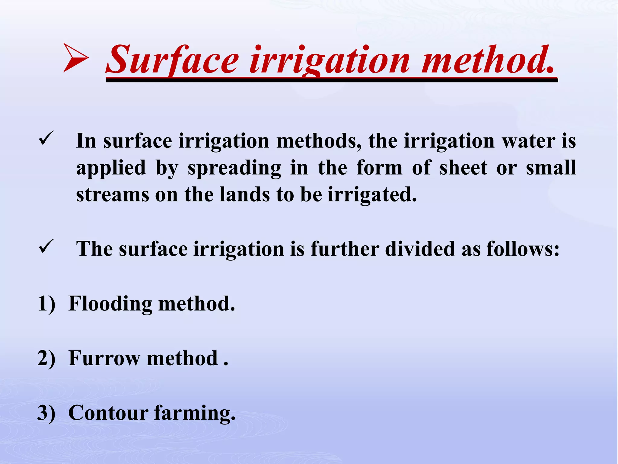 Introduction To Irrigation | PPTX