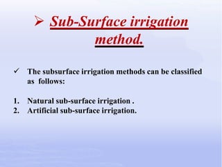 Introduction To Irrigation | PPTX