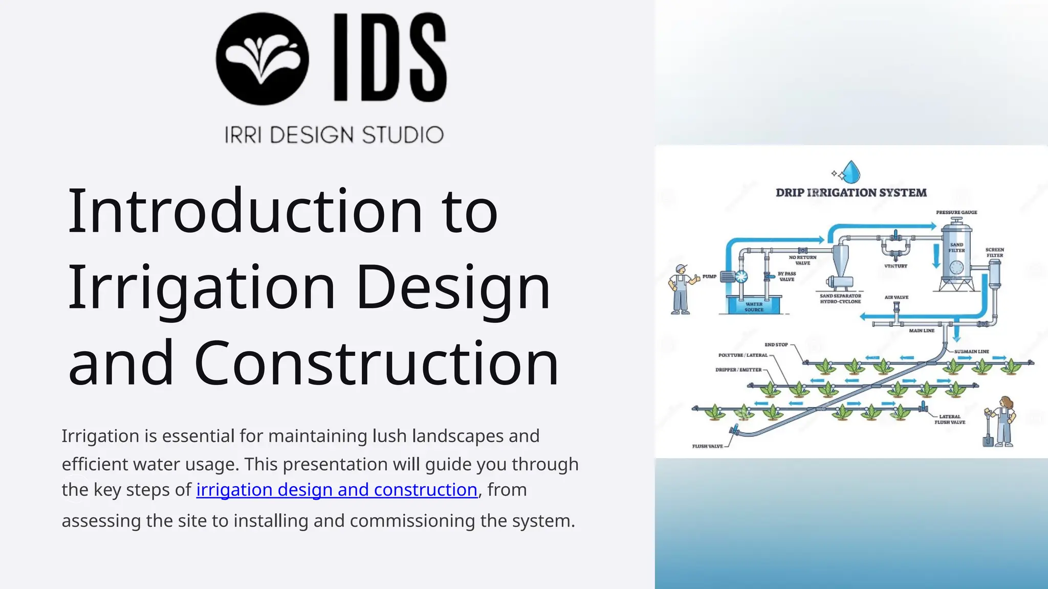Introduction to Irrigation Design and Construction | PPTX