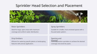 Introduction to Irrigation Design and Construction | PPTX