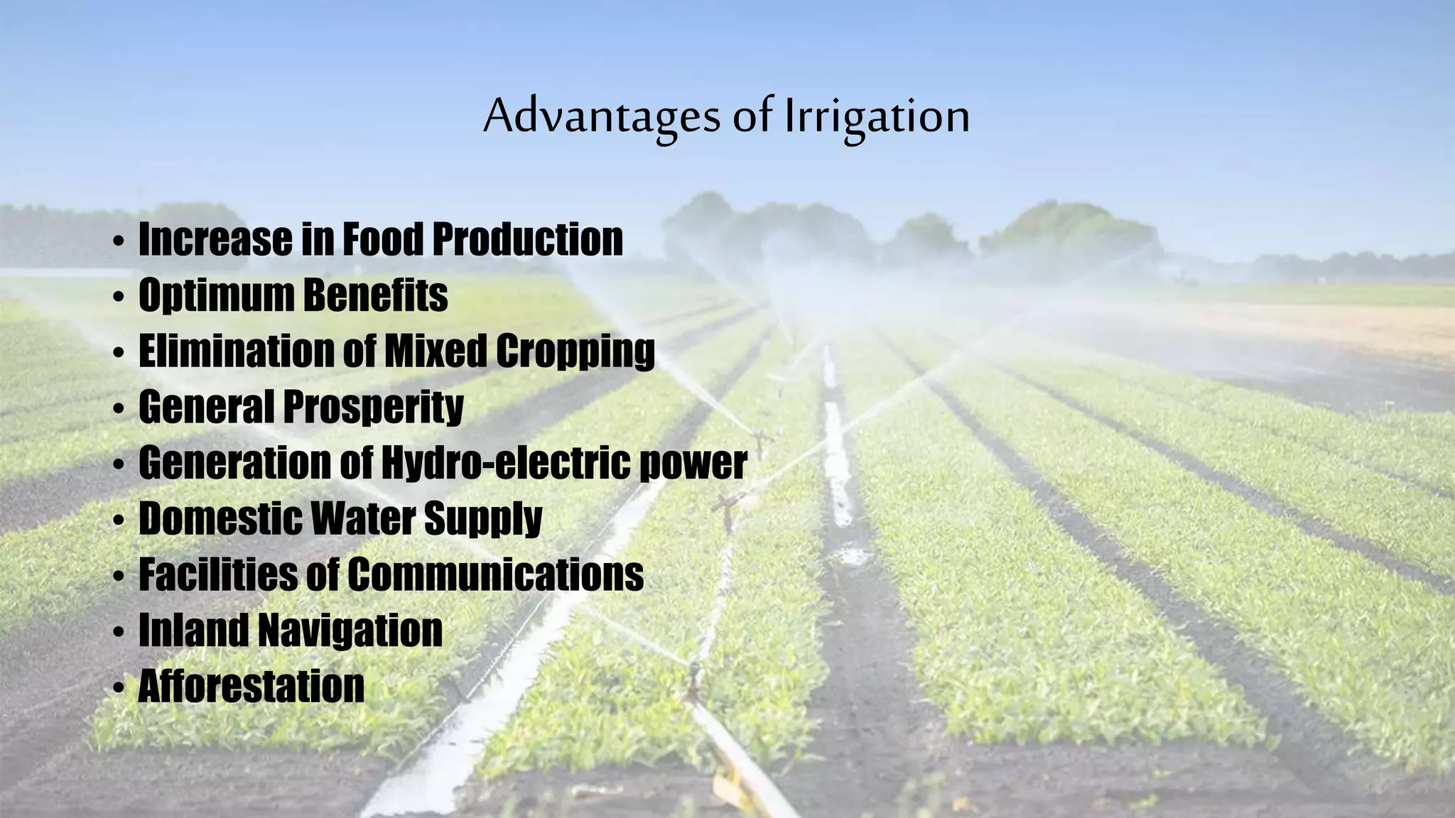 Introduction to Irrigation Engineering | PPTX