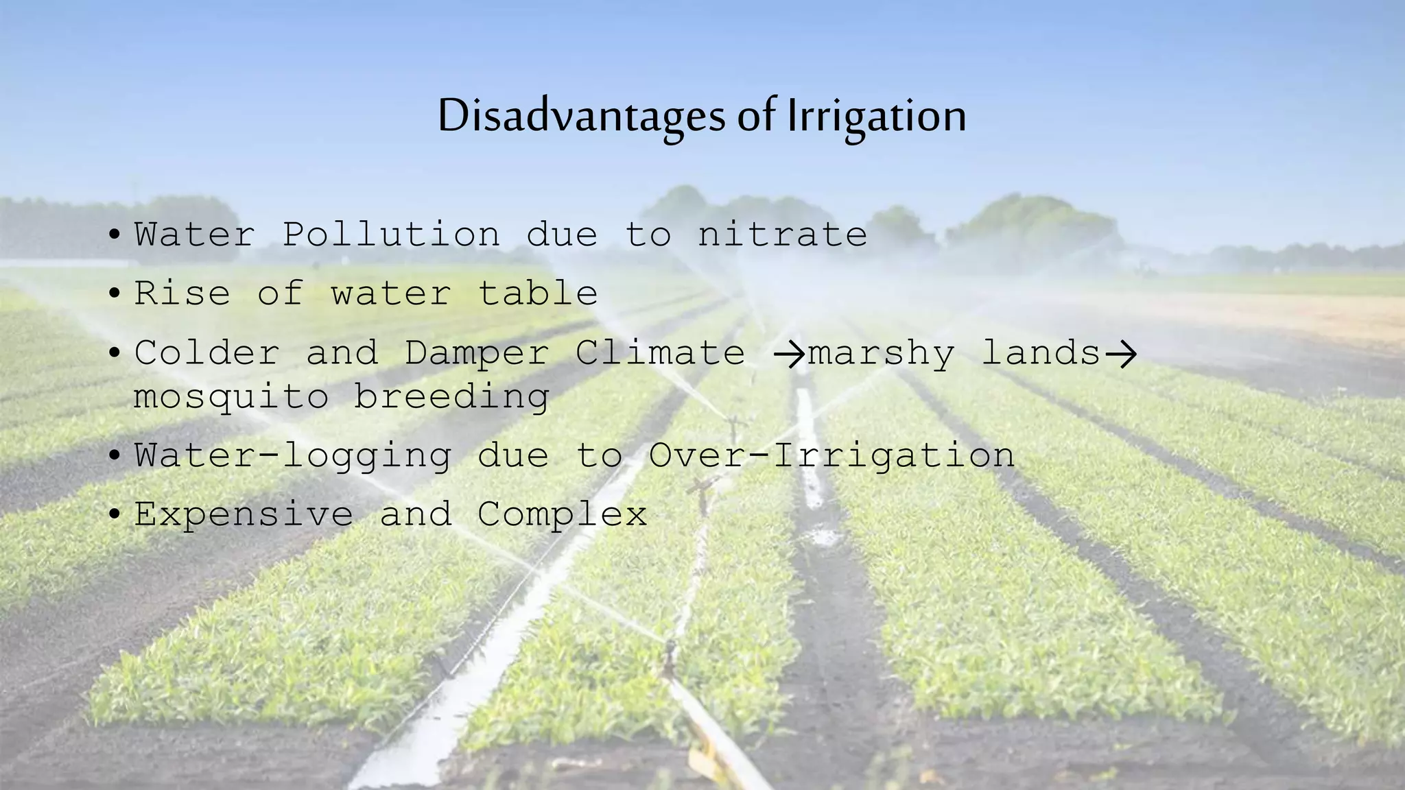 Introduction to Irrigation Engineering | PPTX